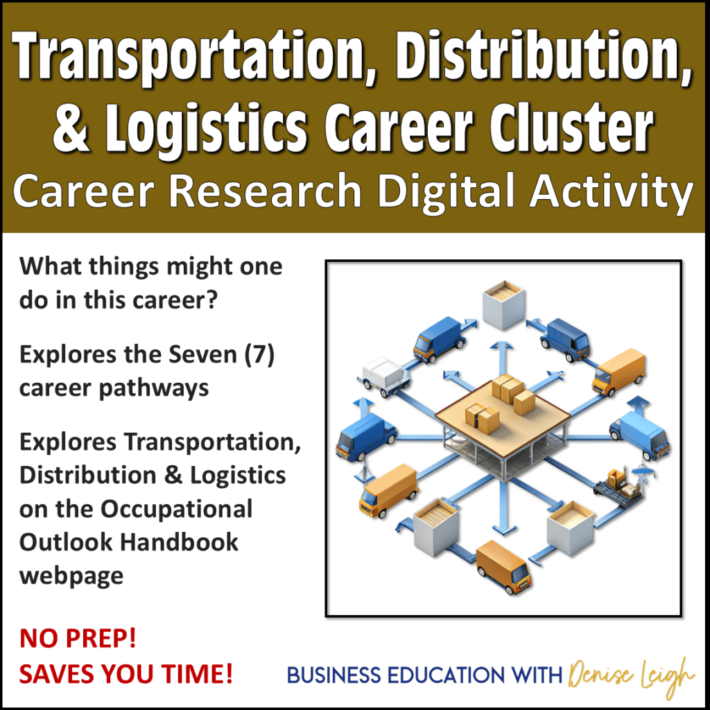 Transportation, Distribution & Logistic Career Cluster Digital Research ...