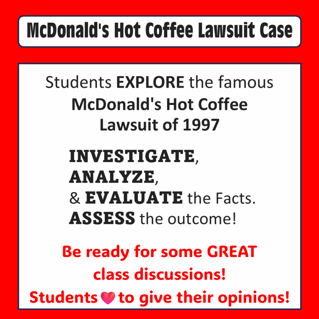 McDonald's Hot Coffee Lawsuit Case Study - Business Law Class Digital ...
