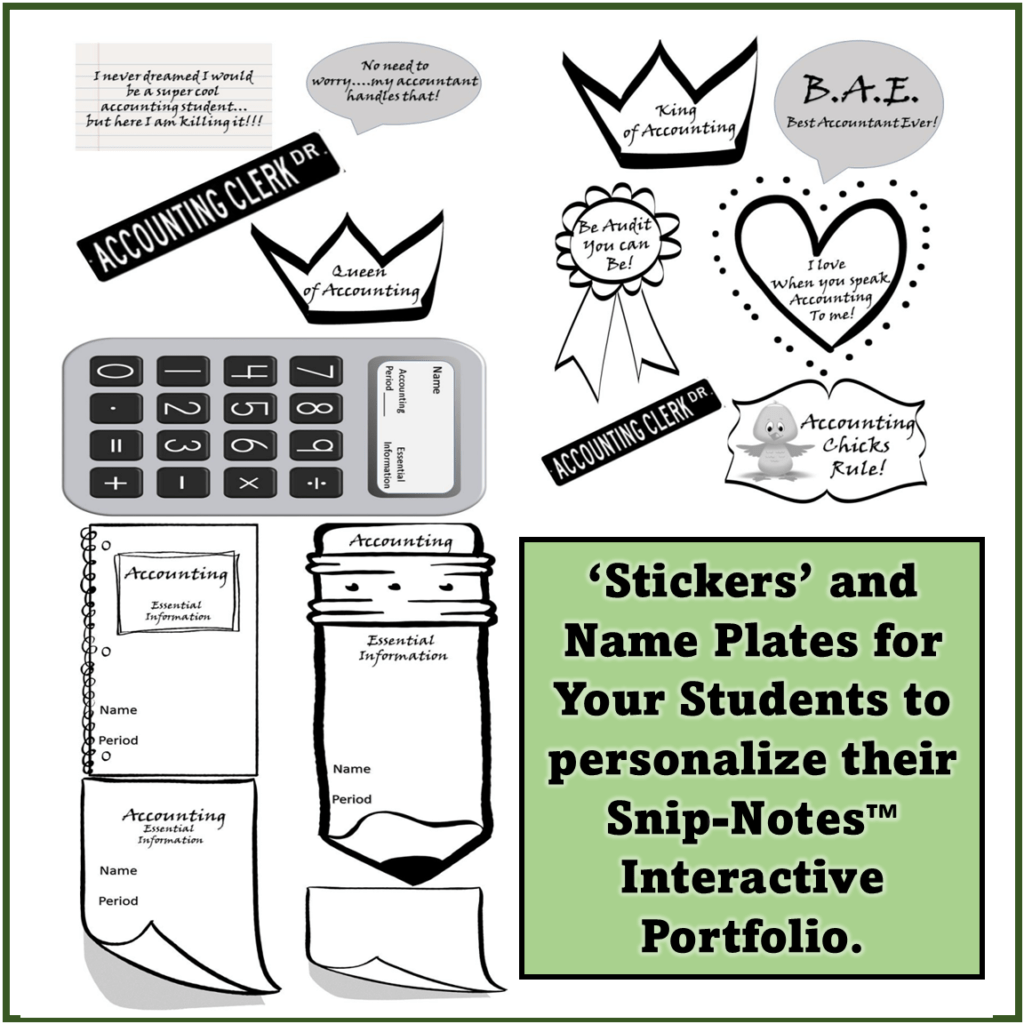 Accounting Class - My Snip-Note™ Interactive Note Taking Graphic ...