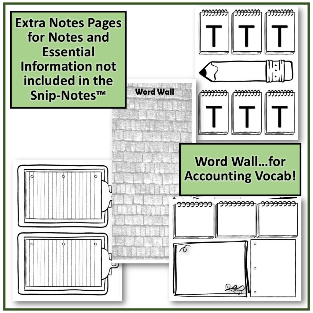 Accounting Class - My Snip-Note™ Interactive Note Taking Graphic ...